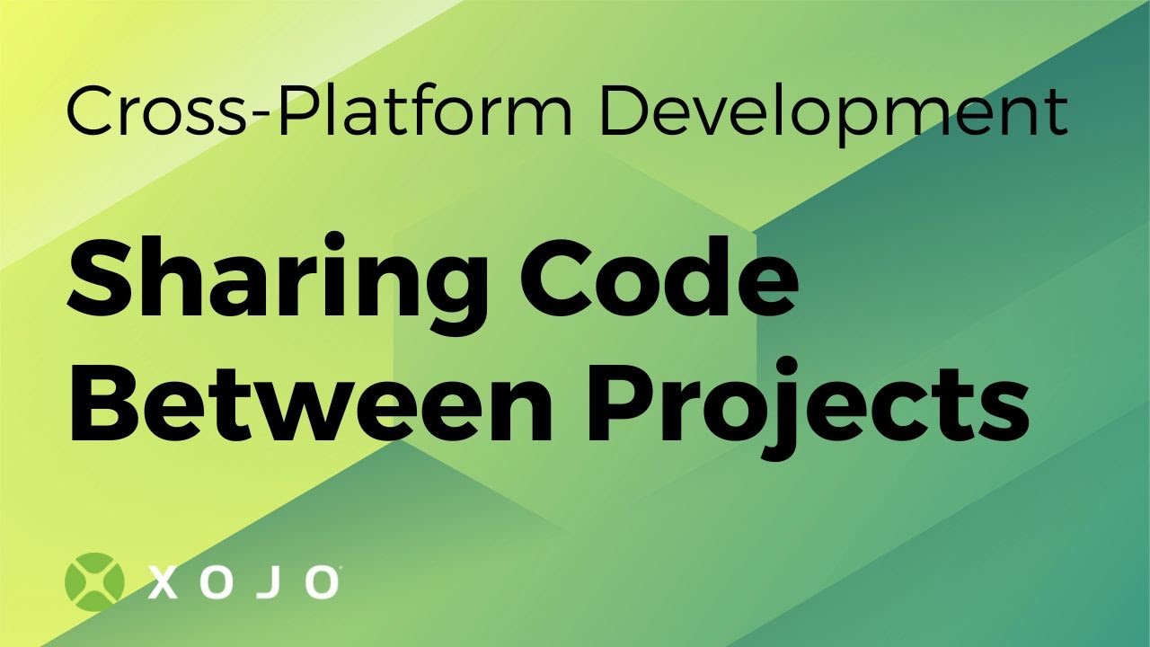 Sharing Code Between Projects