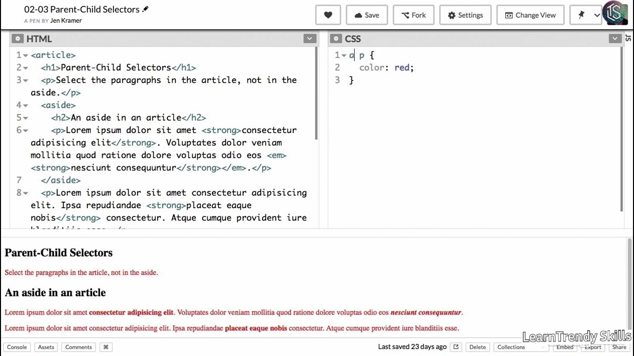 CSS Child Selectors | Target Direct Children in HTML