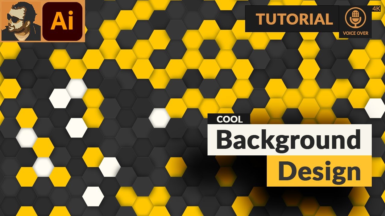 Vector Background Design with Repeat Grid in illustrator | Tutorial