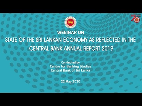 Webinar on CBSL Annual Report 2019