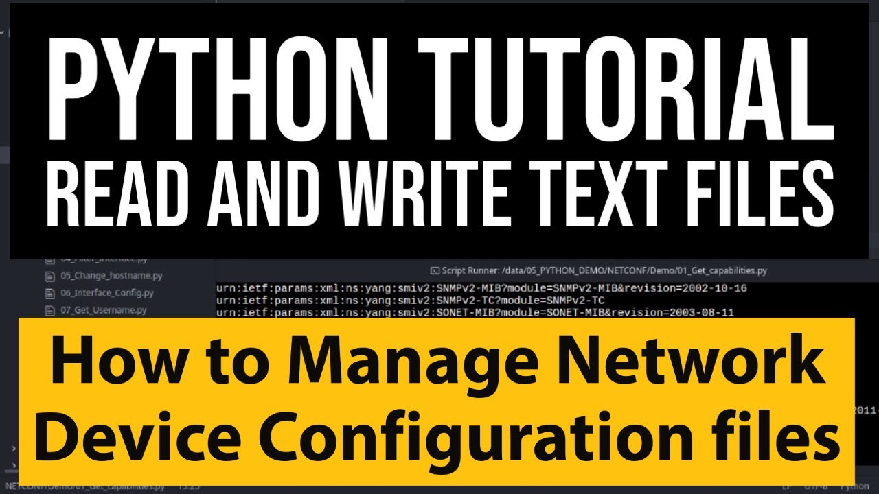 Python Basic Text file Operations tutorial for configuration file management |read write append data