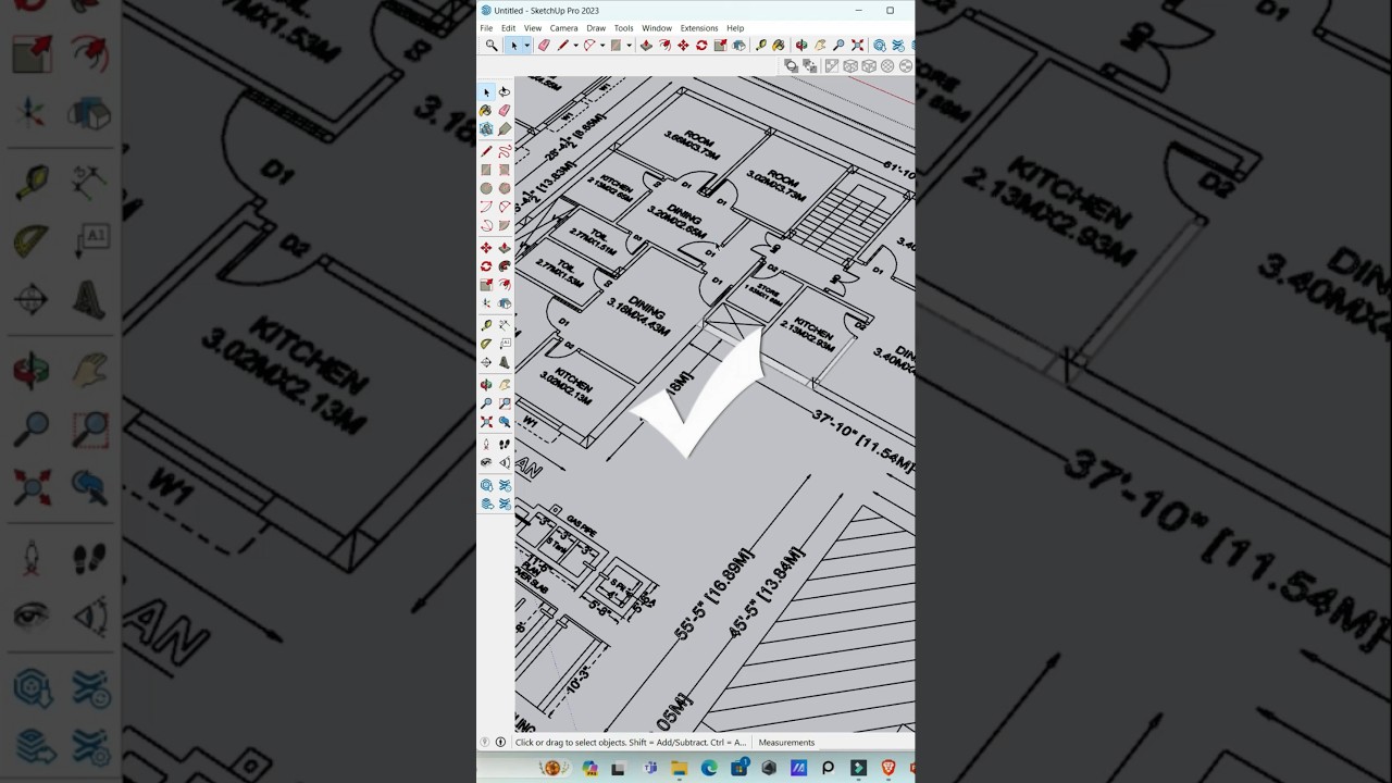 ✅How to import image & PDF in SketchUp with easily working #shorts #viral #new