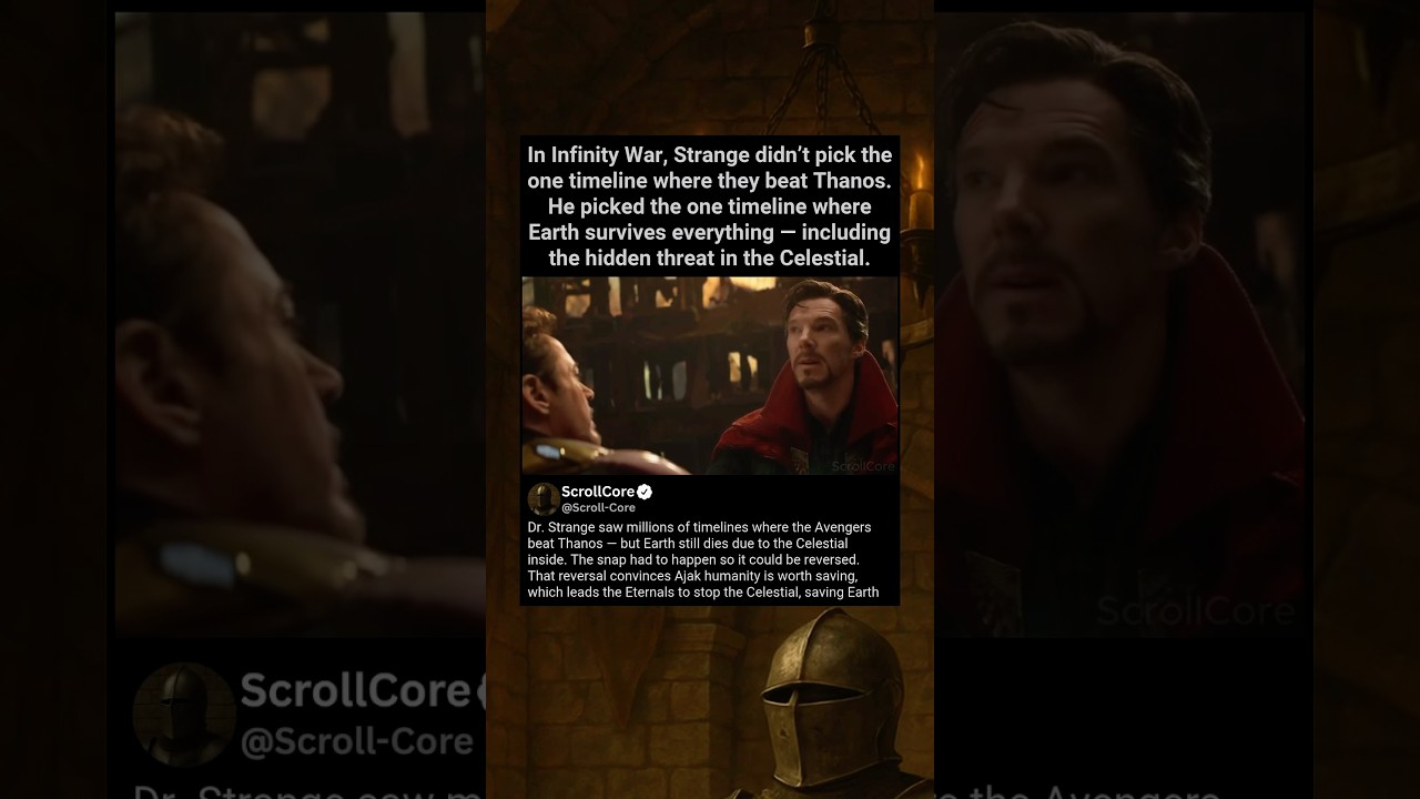 In Infinity War, Strange didn’t pick the one timeline where they beat Thanos