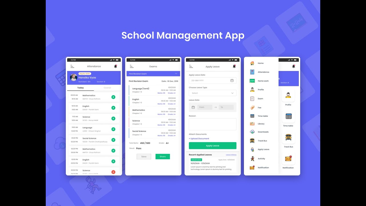 School Management  App |  Flutter | Backend Firebase