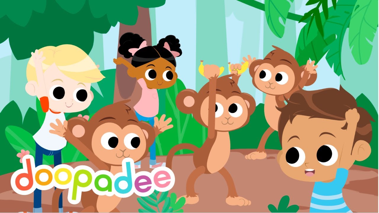 Monkey See, Monkey Do Song | Kids Music | Doopadee
