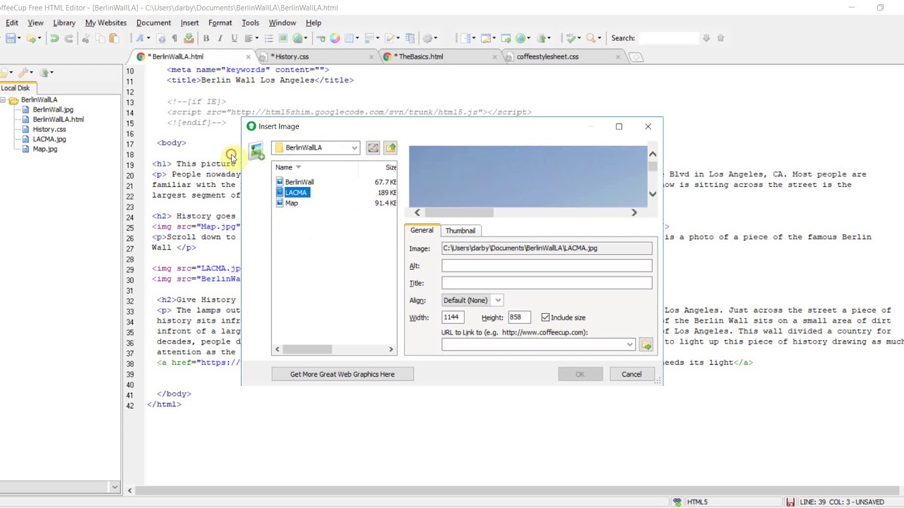 CoffeeCup HTML Editor (free)