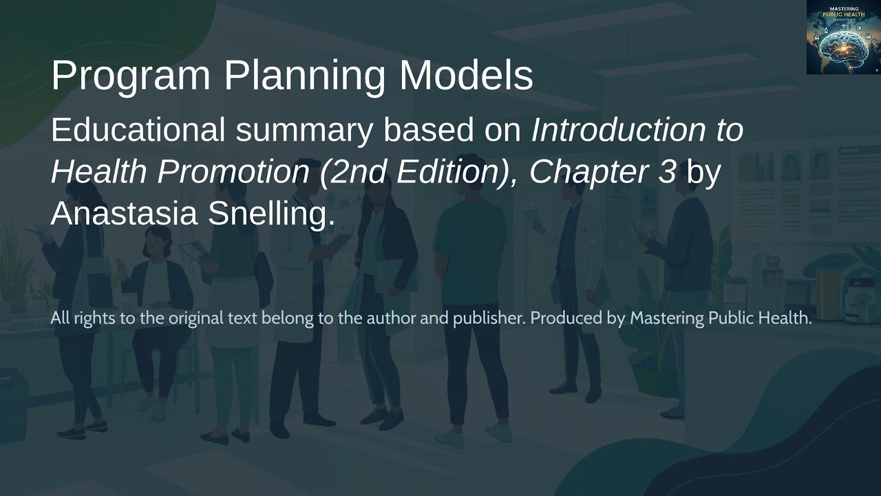 The Program Planning Models MPH Students Actually Need