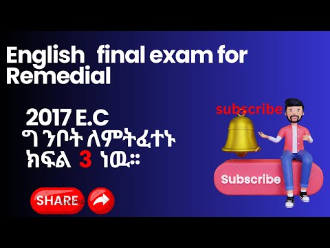 English final exam for remedial part 3