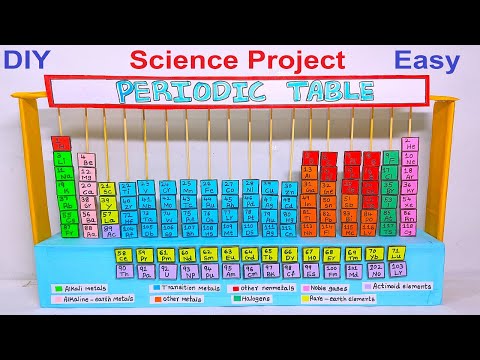 periodic table model 3d making science project | DIY | howtofunda @craftpiller | chemistry project