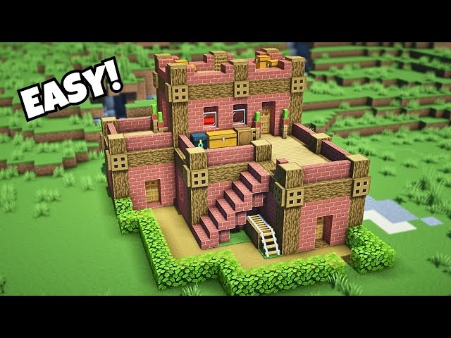 Brick 'n' Oak House Build +Tutorial 🏡88 Minecraft Map