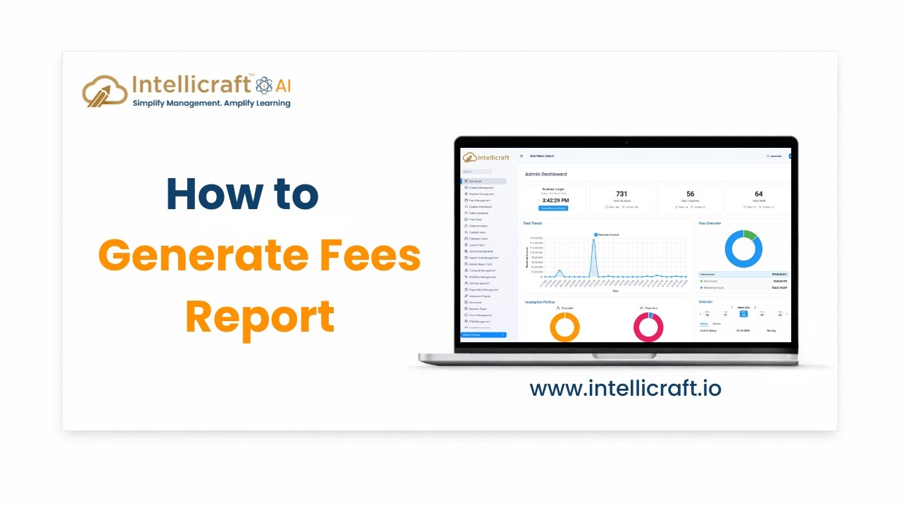 Fees Reports in Intellicraft | Step-by-Step Guide