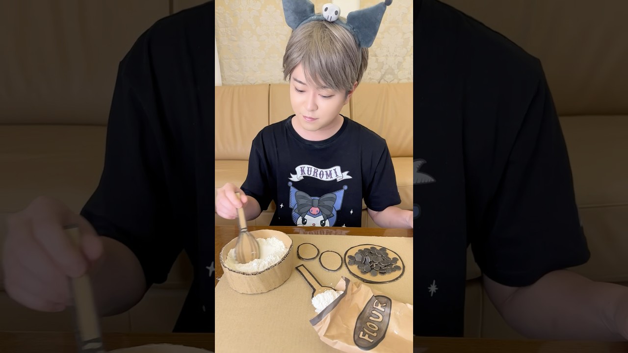 EAT CARDBOARD FLOUR！#asmr