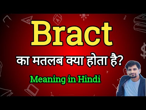 Bract Meaning in Hindi | Bract Ka Matlab kya Hota hai| English to Hindi dictionary