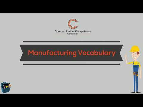 Technical English - Manufacturing Vocabulary