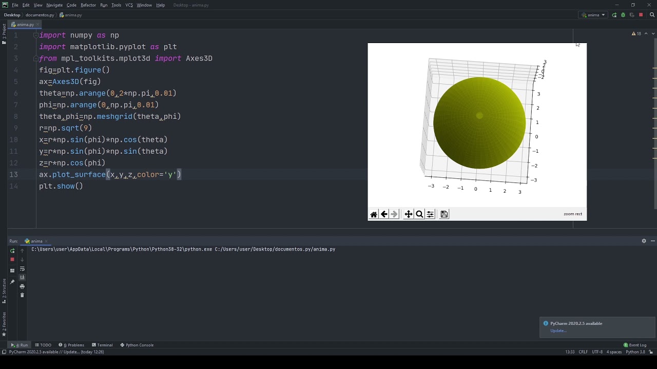 GRAFICOS 3D CON PYTHON | ESFERA Y CILINDRO|