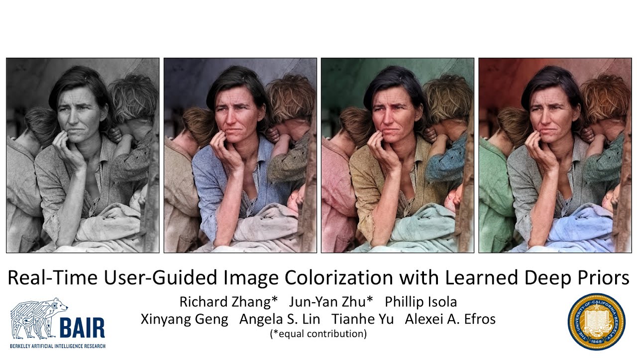 Real-Time User-Guided Image Colorization with Learned Deep Priors (Aug 2017, SIGGRAPH)
