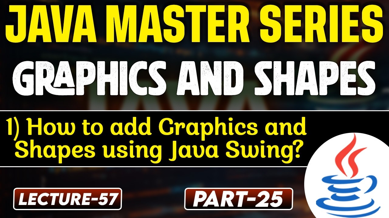 #57 Graphics & Shapes in Java Part 25 | How to add graphics & Shapes using Java Swing? | Tpoint Tech