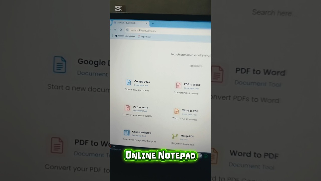 Best Web Tool Part 8 - Online Notepad #webtools #notepad #onlinenotepad #tech #web #shorts #fyp