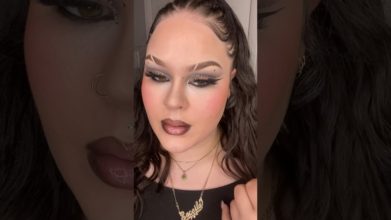 Fake Eyebrow Slit tutorial #makeupartist #makeupshorts #softglam #makeuptutorial