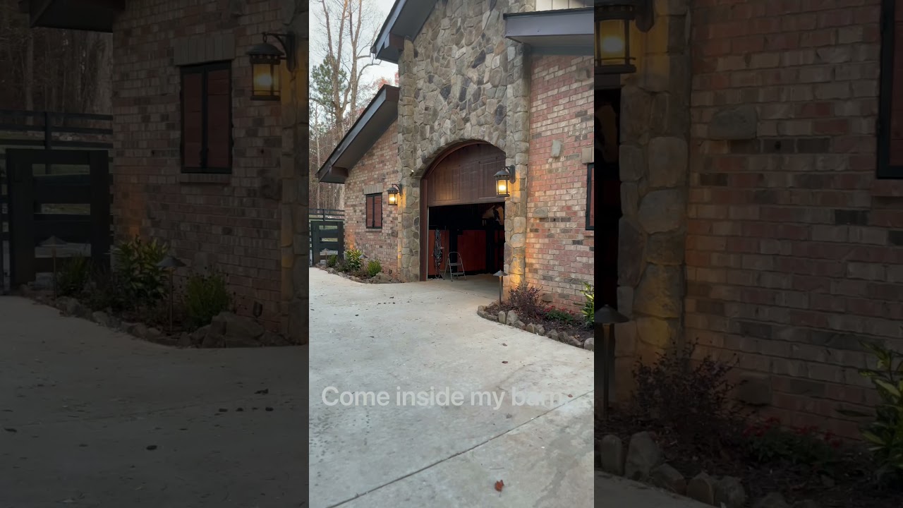 Come inside my stable on this chilly morning #horses #equestrian #stablestyle
