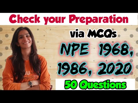 MCQs - NPE; 1968 - NPE; 1986 - NEP; 2020 - TETs - SETs - UGC NET Education - Inculcate Learning ...