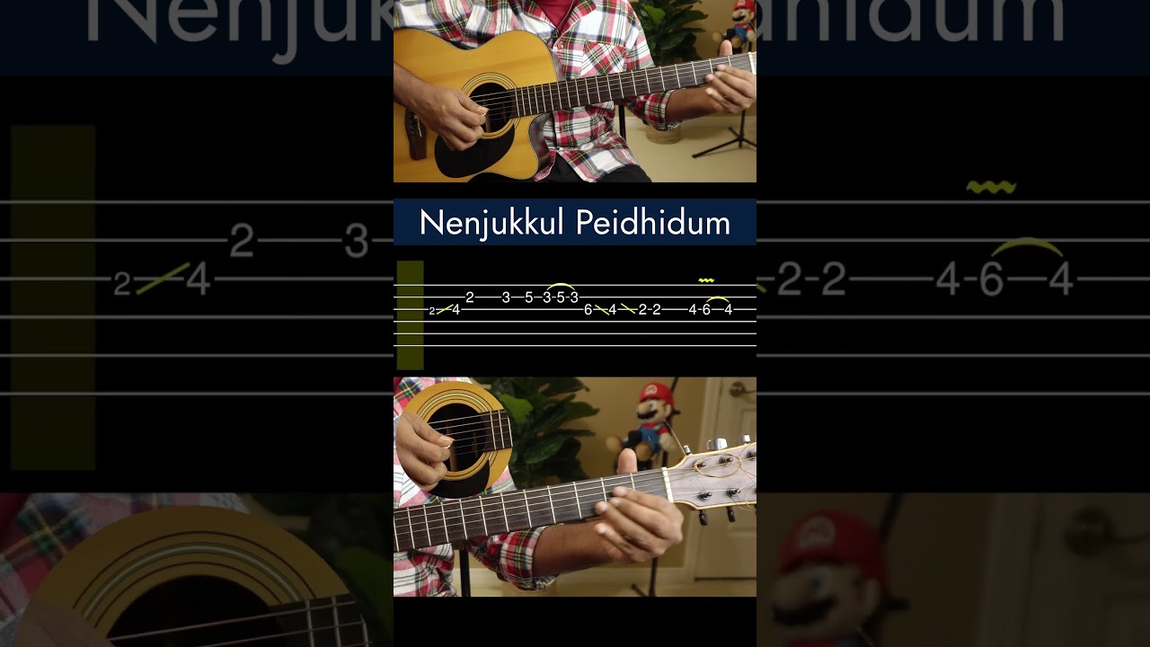 Nenjukkul Peidhidum | Intro | Guitar Tabs Lesson