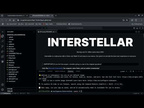 How to make an Interstellar link UNBLOCKED (Github Codespaces)