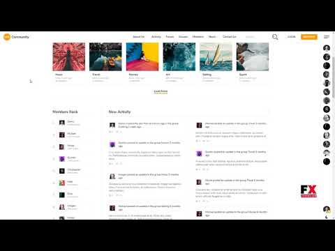 OneCommunity - BuddyPress Nouveau Community Theme with Likes and Achi