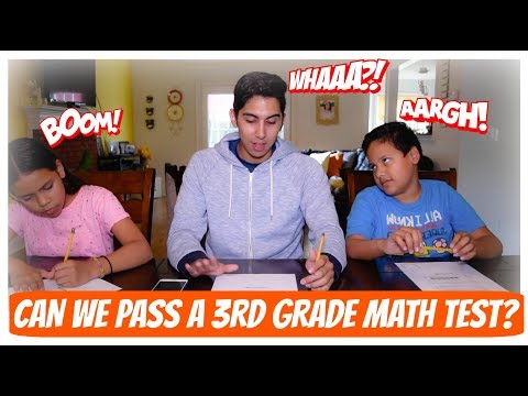 CAN WE PASS A 3RD GRADE MATH TEST? | ANDREW SALINAS