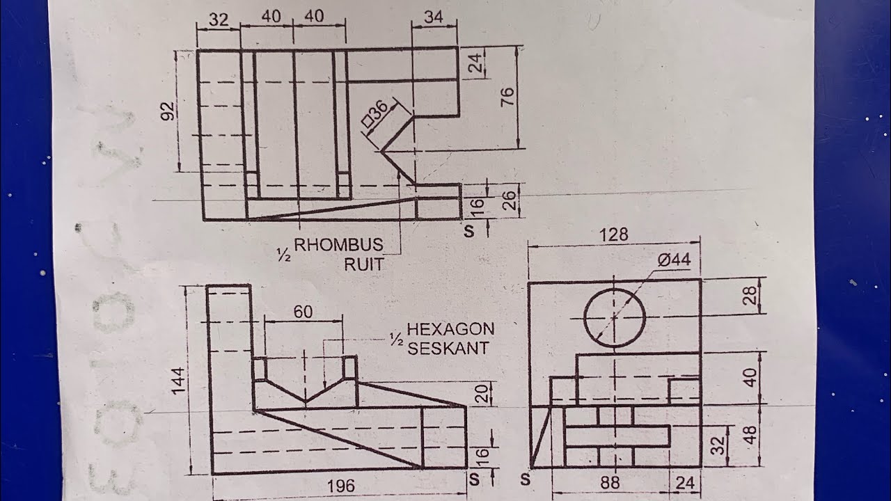 Grade 11 Isometric Drawing ✍️ Part 2️⃣ 