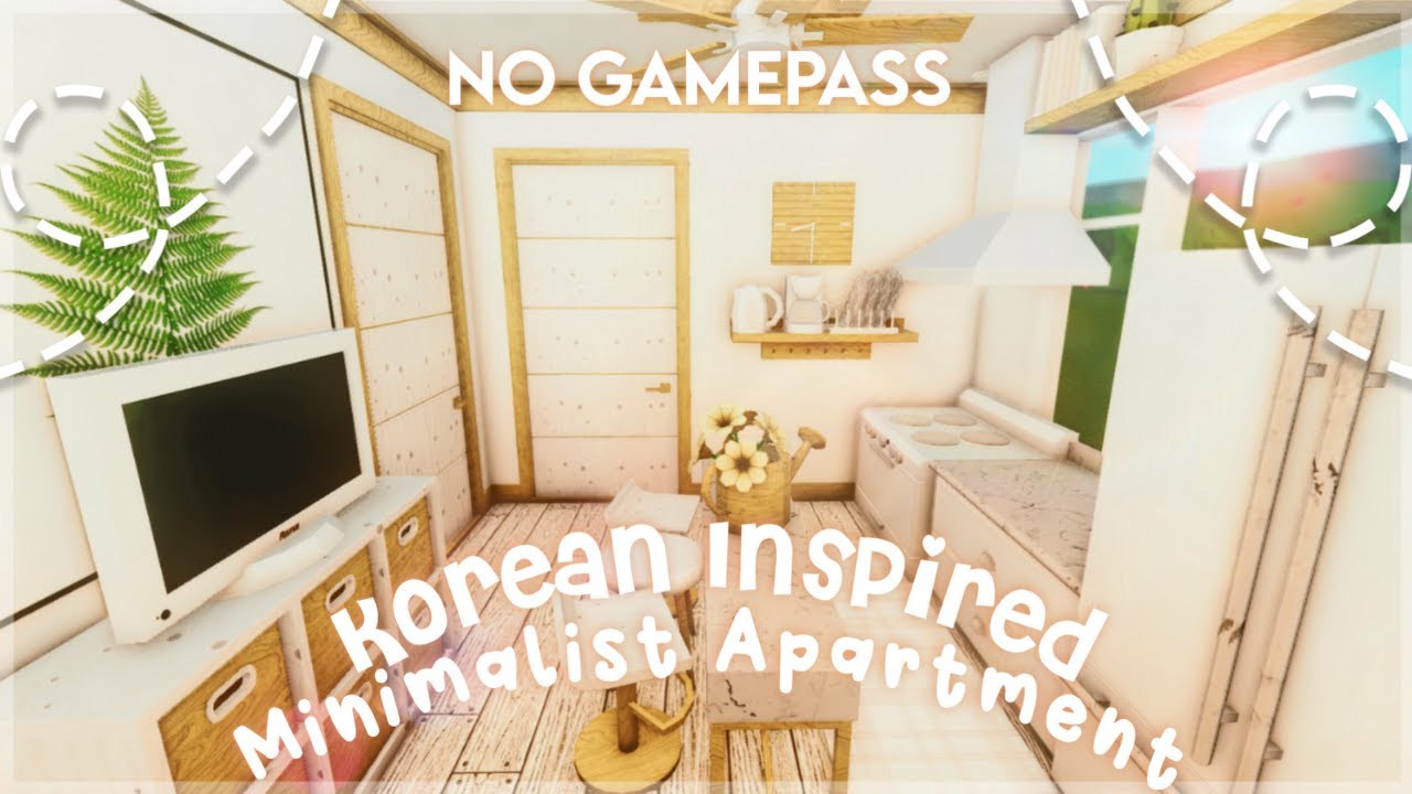 No Gamepass Korean Inspired Minimalist Apartment I 28k I Speedbuild and Tour - iTapixca Builds