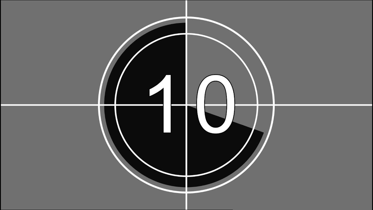 10 second Countdown Timer Free Motion Graphics