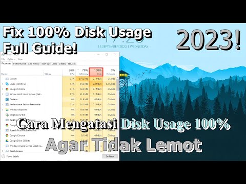 🔧FULL! Cara Mengatasi Disk Usage 100% Pada PC & Laptop ✅ Agar Tidak Lemot | 2023! (Updated)