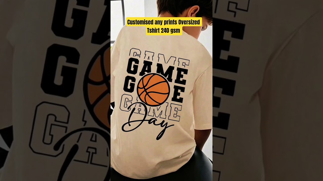 Customise Oversized tshirt 220 gsm for order DM l customwear l sportswear #logotshirt