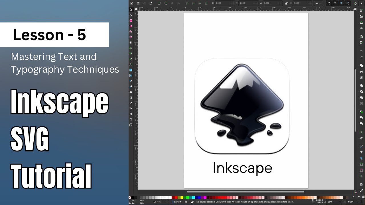 Inkscape SVG tutorial: Mastering Text and Typography Techniques