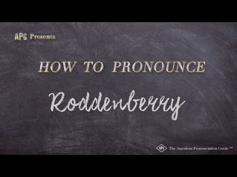 How to Pronounce Roddenberry (Real Life Examples!)