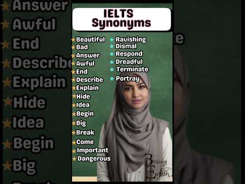 IELTS Synonyms : Academic English