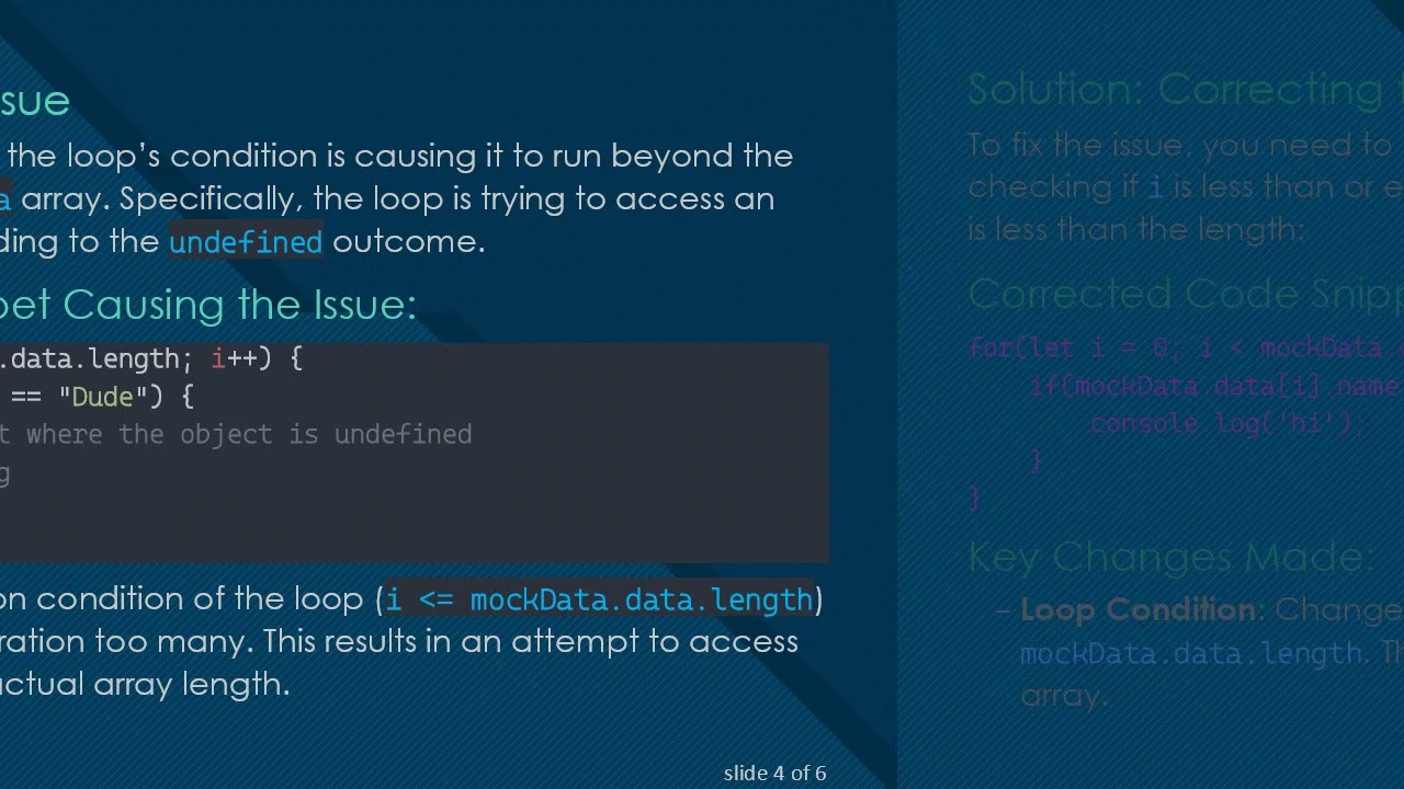 Solving the Undefined Object Error in JavaScript Arrays