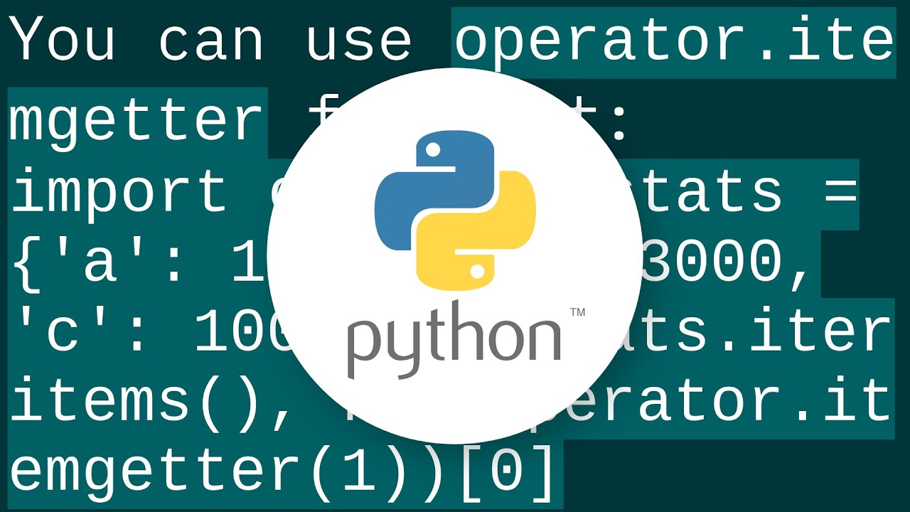Getting key with maximum value in dictionary?