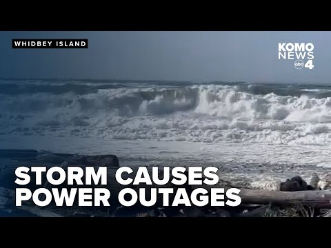 Whidbey Island storm attracts thrill-seekers, causes power outages