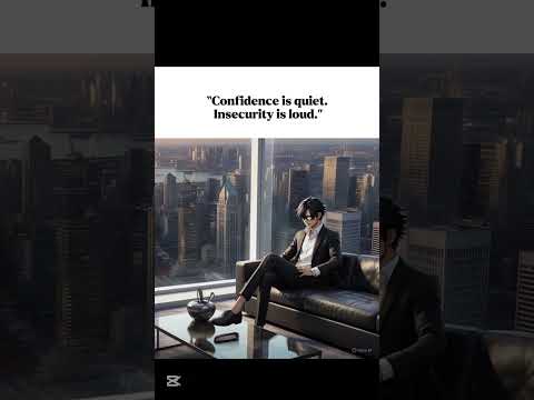 confident is quite, insecurities are loud.#quotes #motivational #asthetic