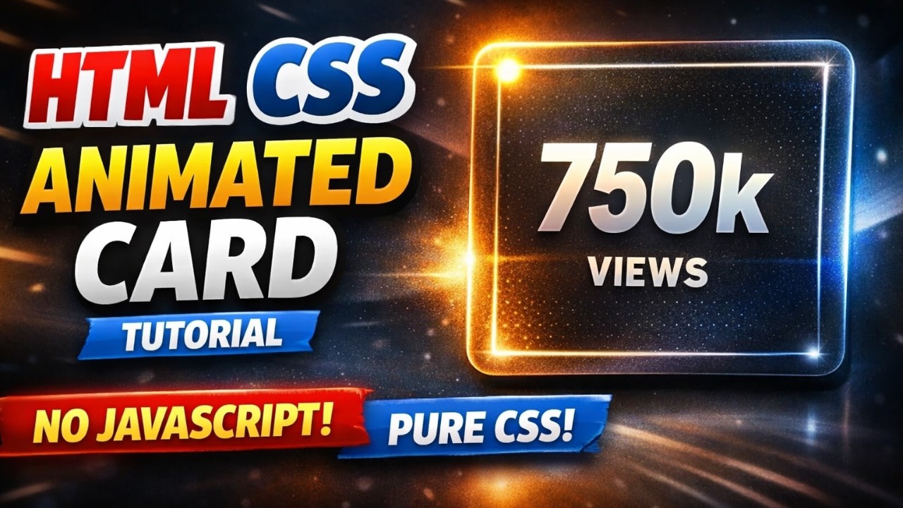 How to Make Animated UI Card in HTML CSS (No JavaScript) | Coding Cloud