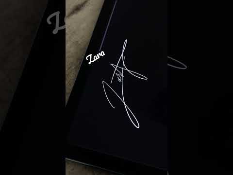 Signature design for “ Zara”