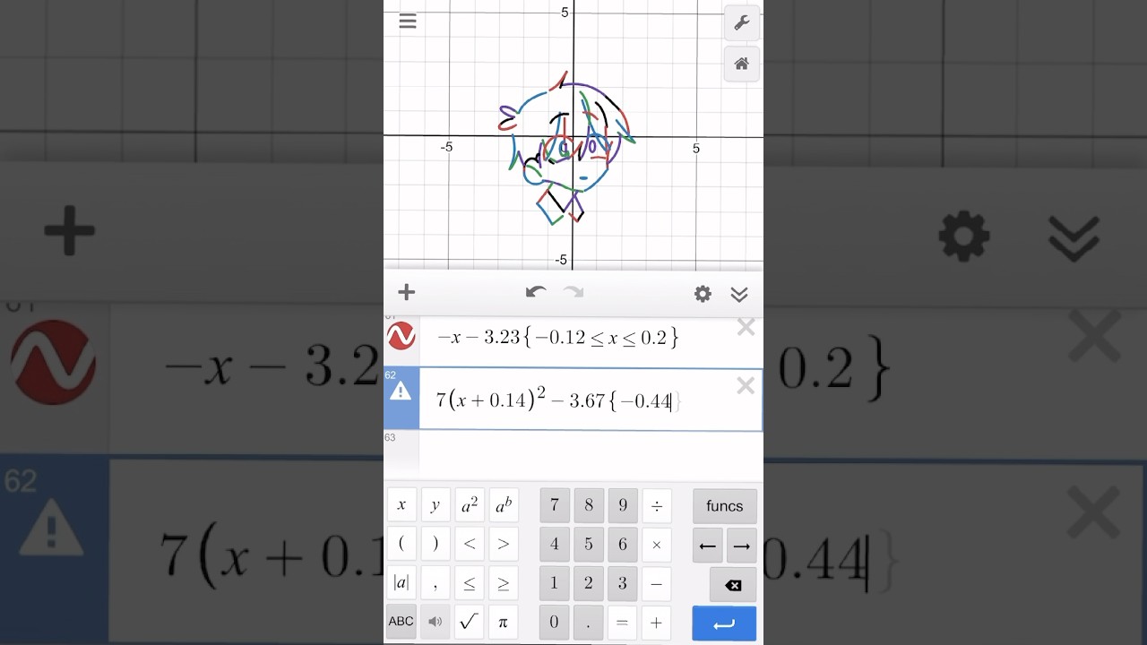 Desmos drawing #maths #art #desmos #drawing #graphs