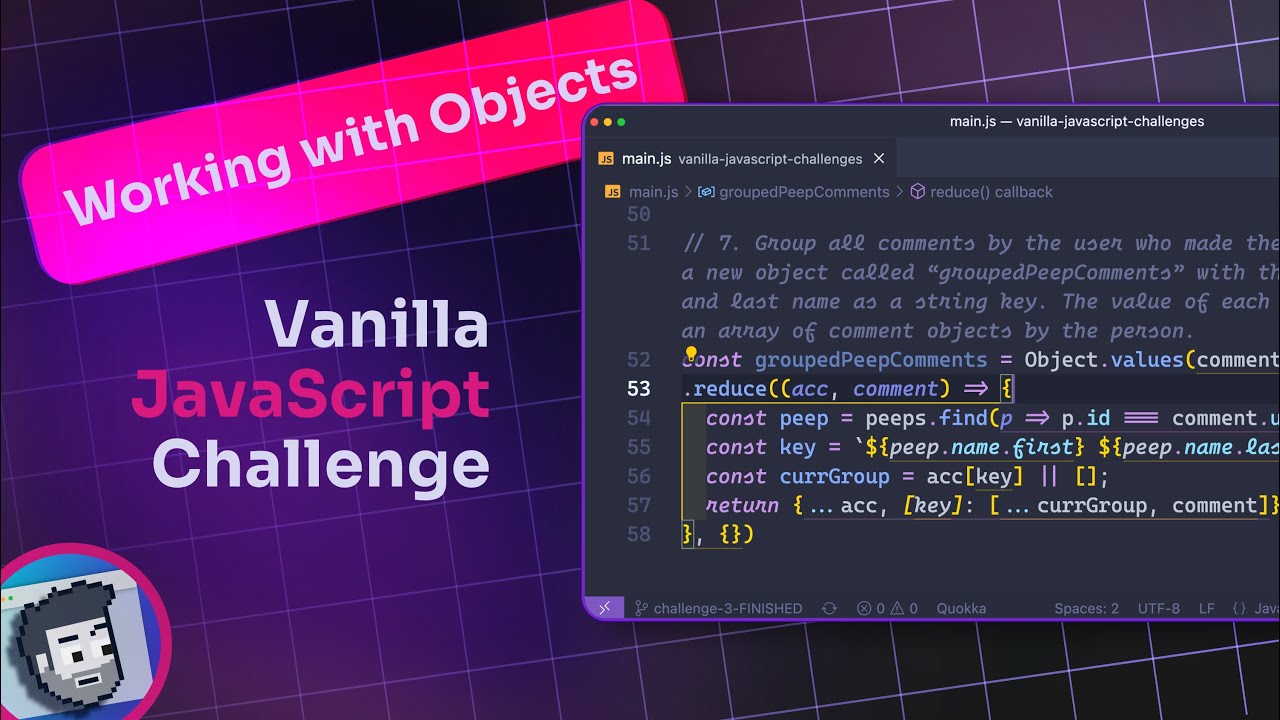 Vanilla JavaScript Challenge (Working with Objects)