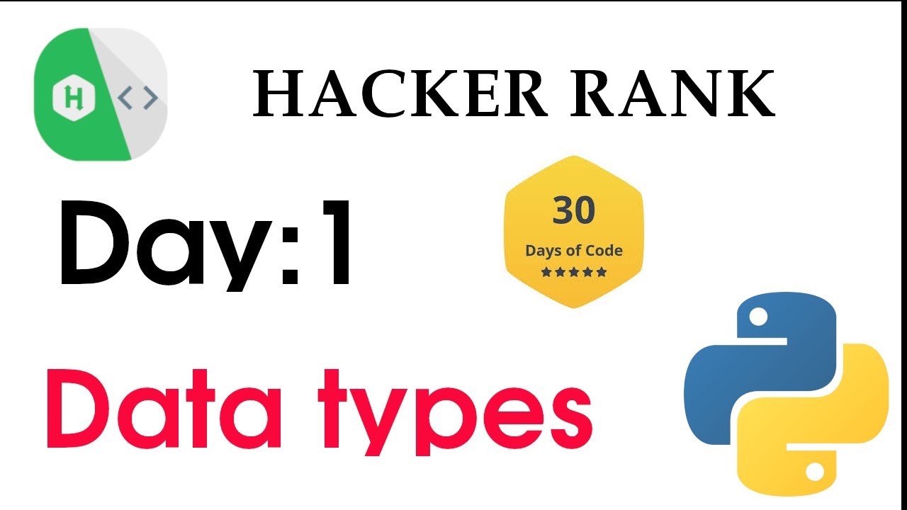 hackerrank day 1 problem solution with python || 30 days of code || data types || hyena academy