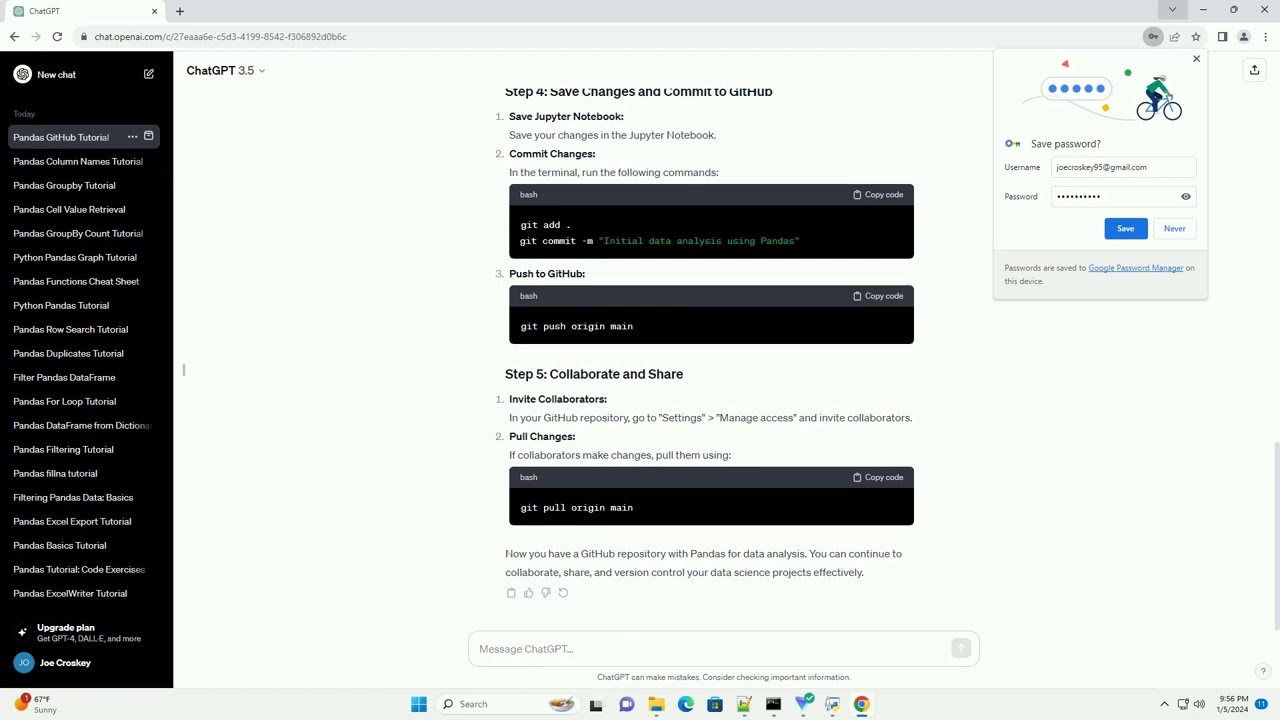 python pandas github
