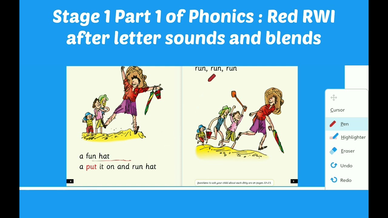 Sun hat fun || Stage 1 Part 1 Phonics || Ditty red || RWI Oxford