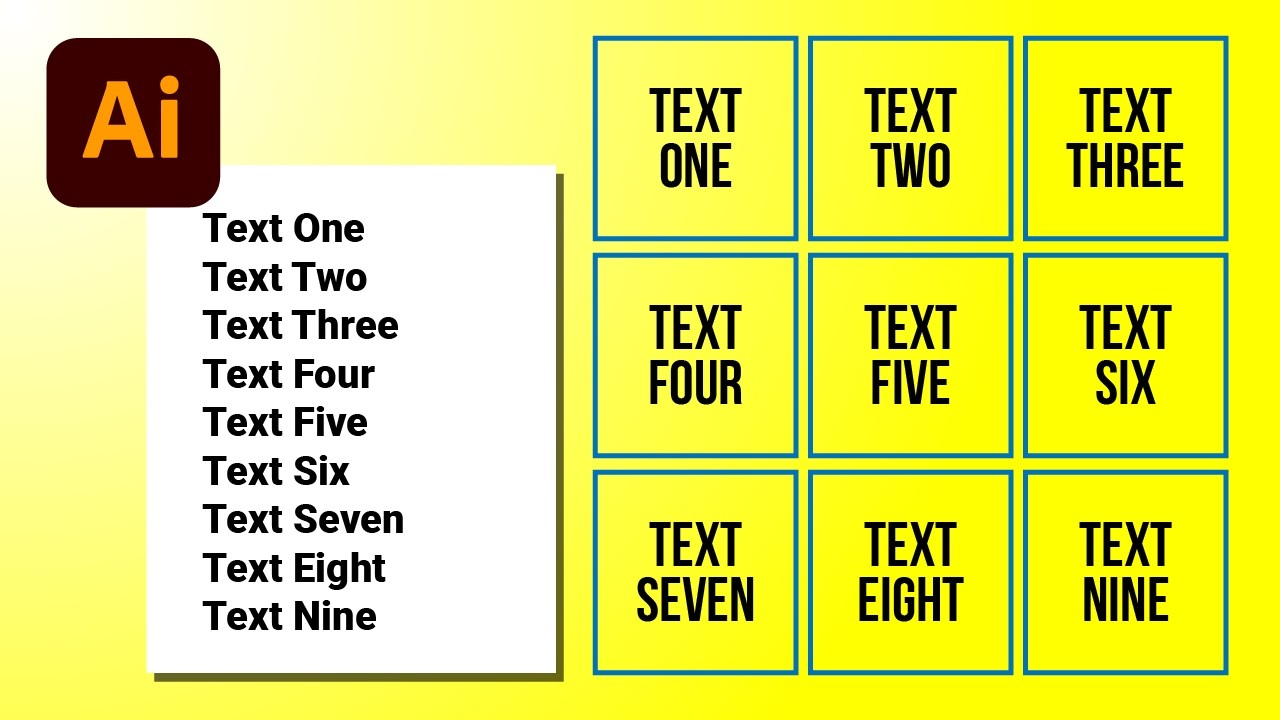 Split Text Into Multiple Text Boxes In Illustrator