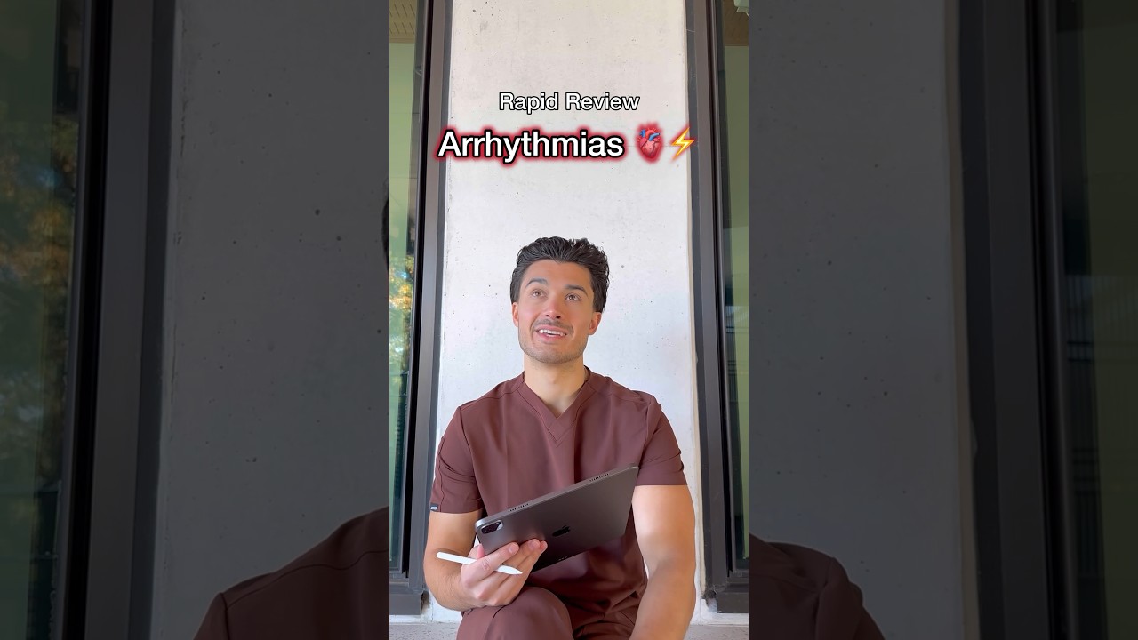 Rapid review: Arrhythmias from my Cardiology Guide 🫀⚡️#medstudent #medschool #usmle #step1